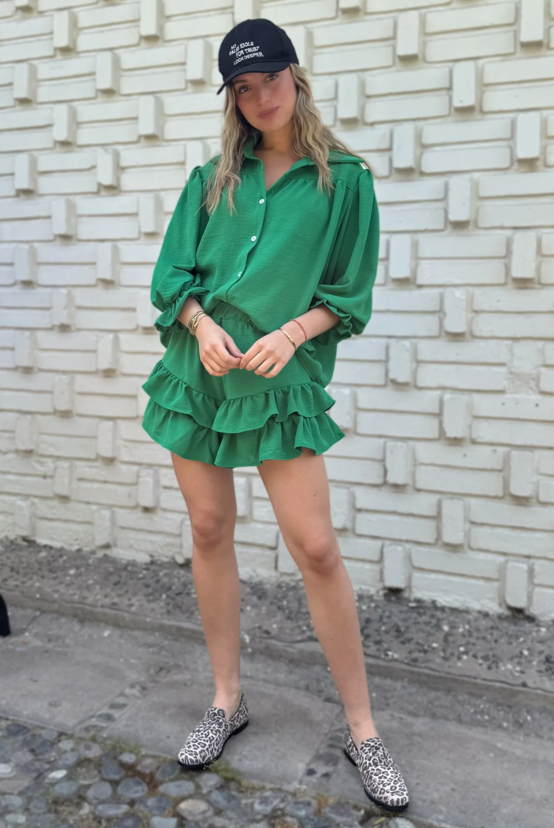 Short vuelos Rafaela GREEN – Blanca Sofia